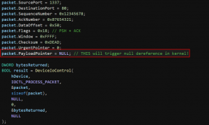 Understanding Null Pointer Dereference in Windows Kernel Drivers | White Knight Labs